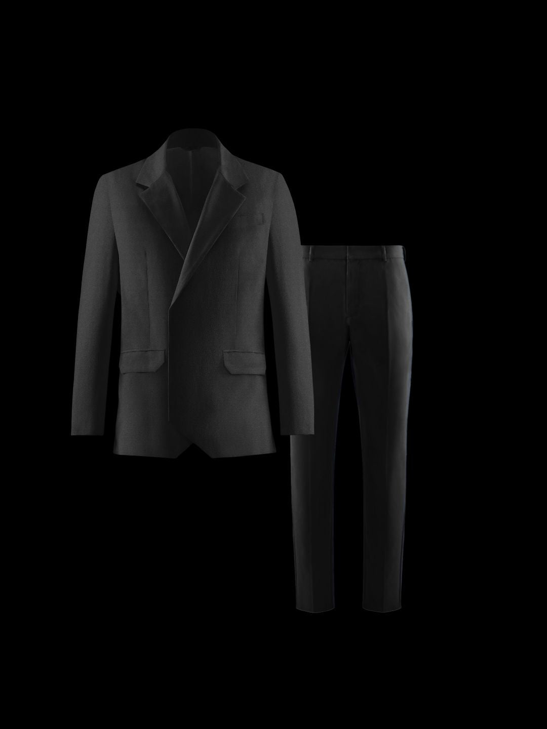 Ultra Suit 3.0 Double Breasted Full Set Black – TRANZEND